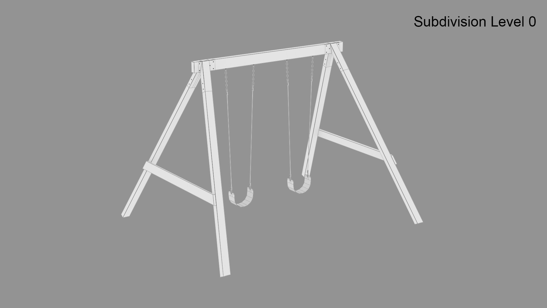 Swing Set 3D Model - TurboSquid 1806342