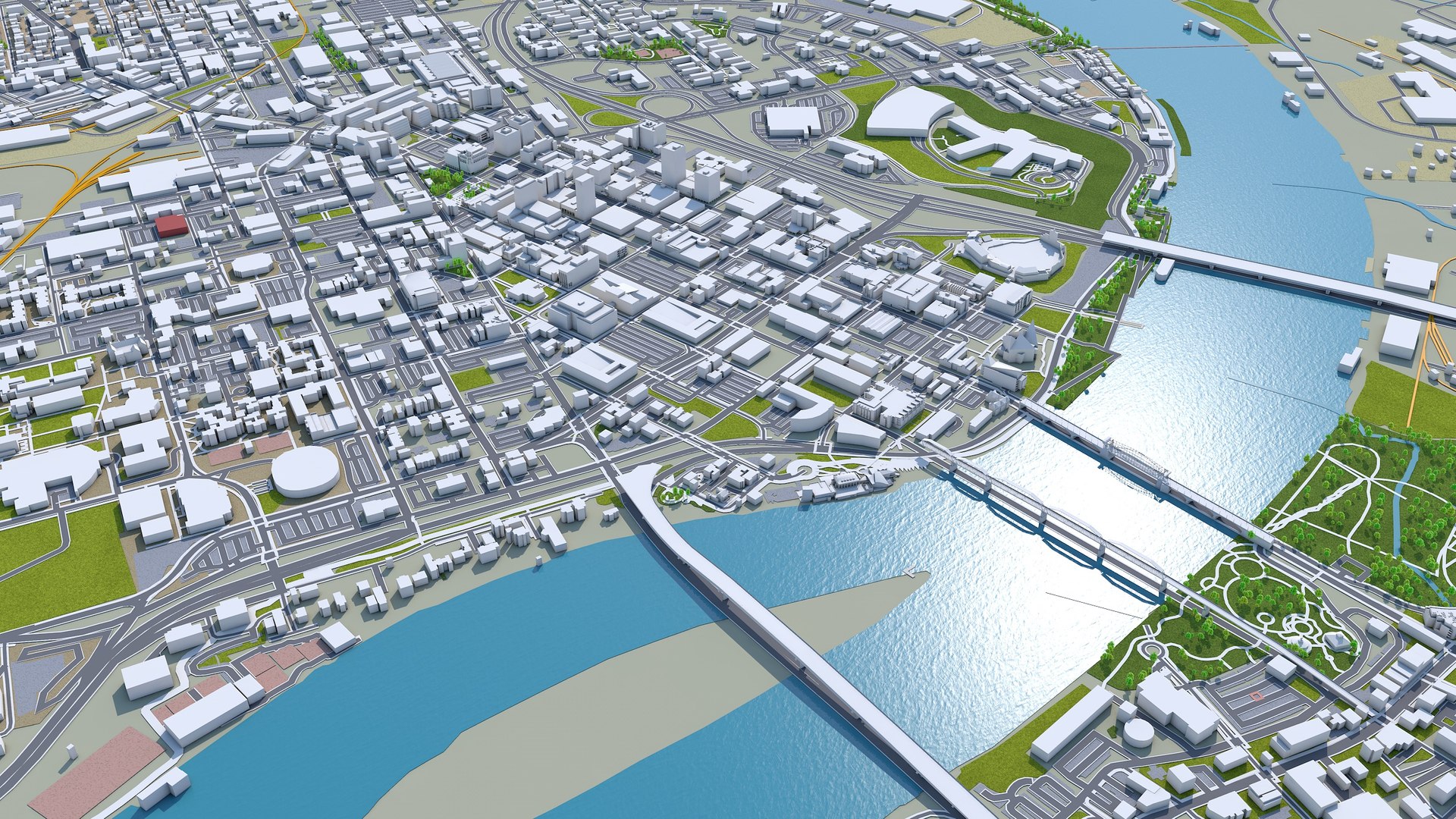 Chattanooga Tennessee USA 3D Model - TurboSquid 1719765