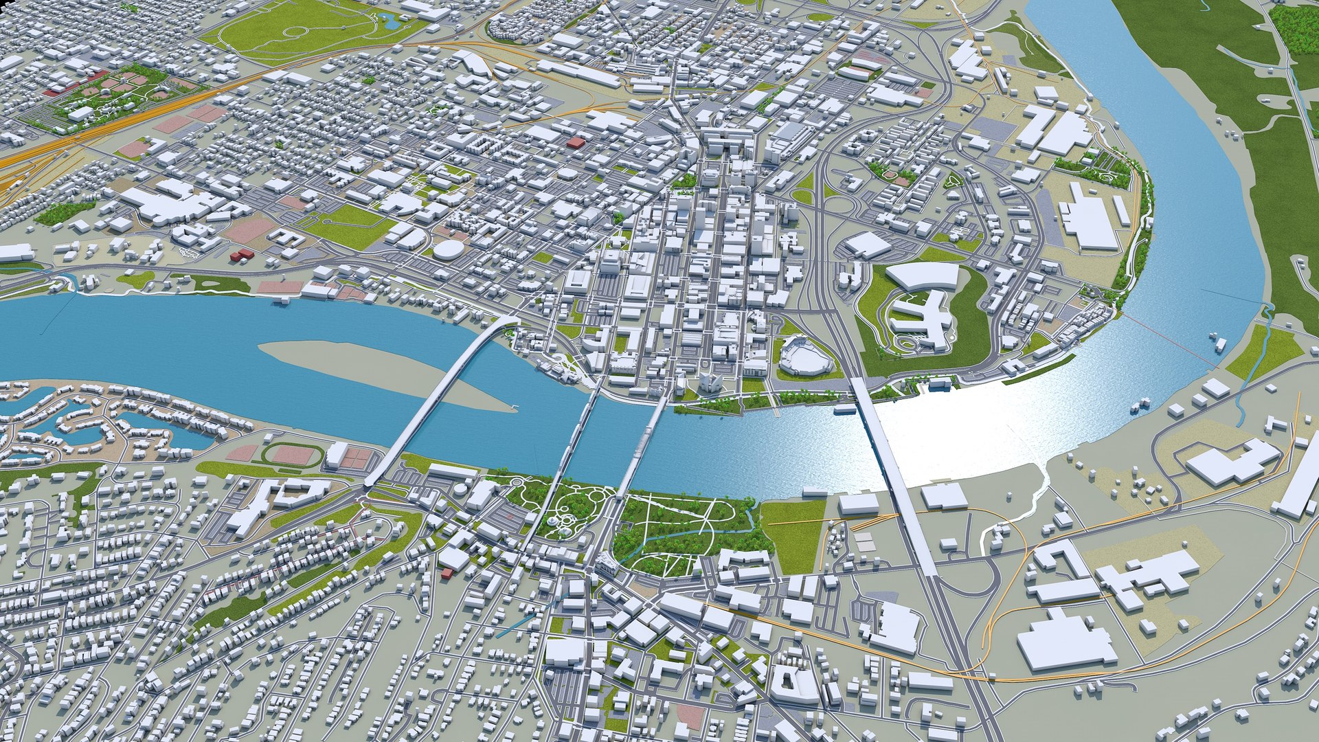 Chattanooga Tennessee USA 3D Model - TurboSquid 1719765