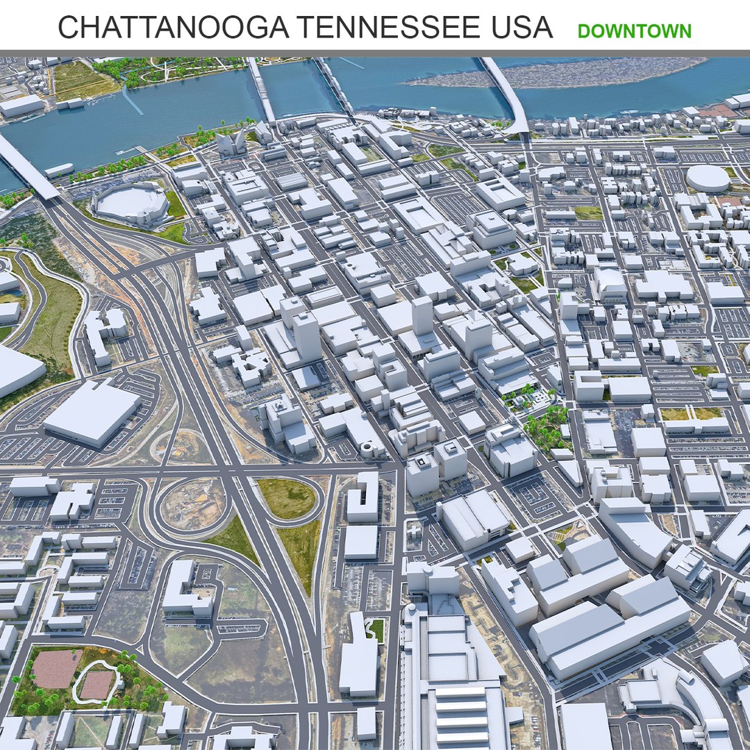 Chattanooga Tennessee USA 3D Model - TurboSquid 1719765