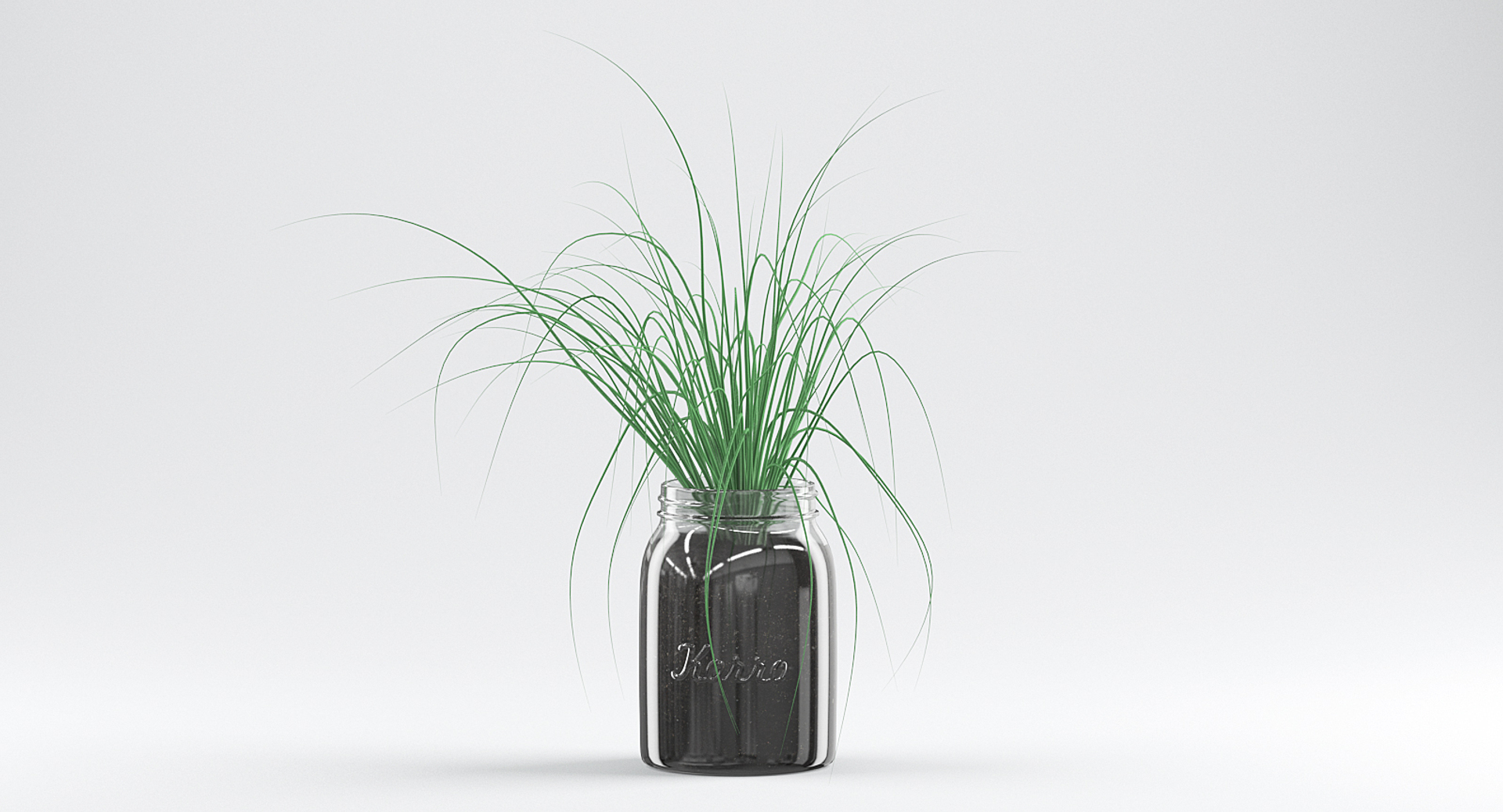 3D Model Chives Glass Jar - TurboSquid 1417366