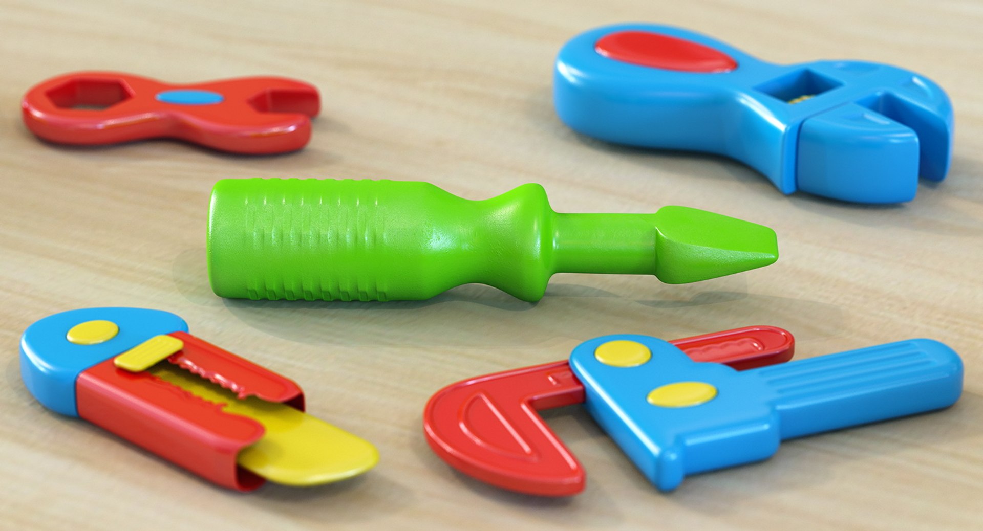 3D Toy Screwdriver Screwing - TurboSquid 1356774