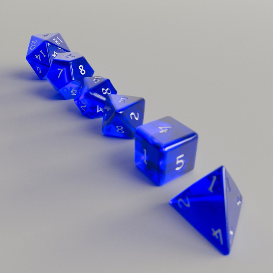 3D Polyhedral Dice Set Model - TurboSquid 2237946