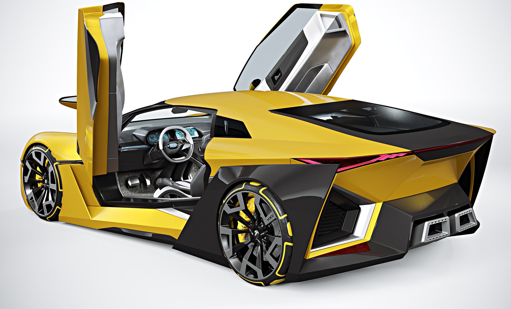3D Futuristic Sport Coupe - TurboSquid 1298956
