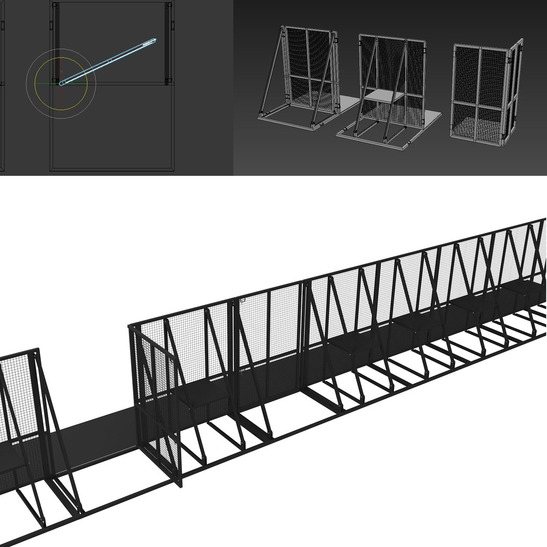 Barrier Control Croud 3D Model - TurboSquid 1676484