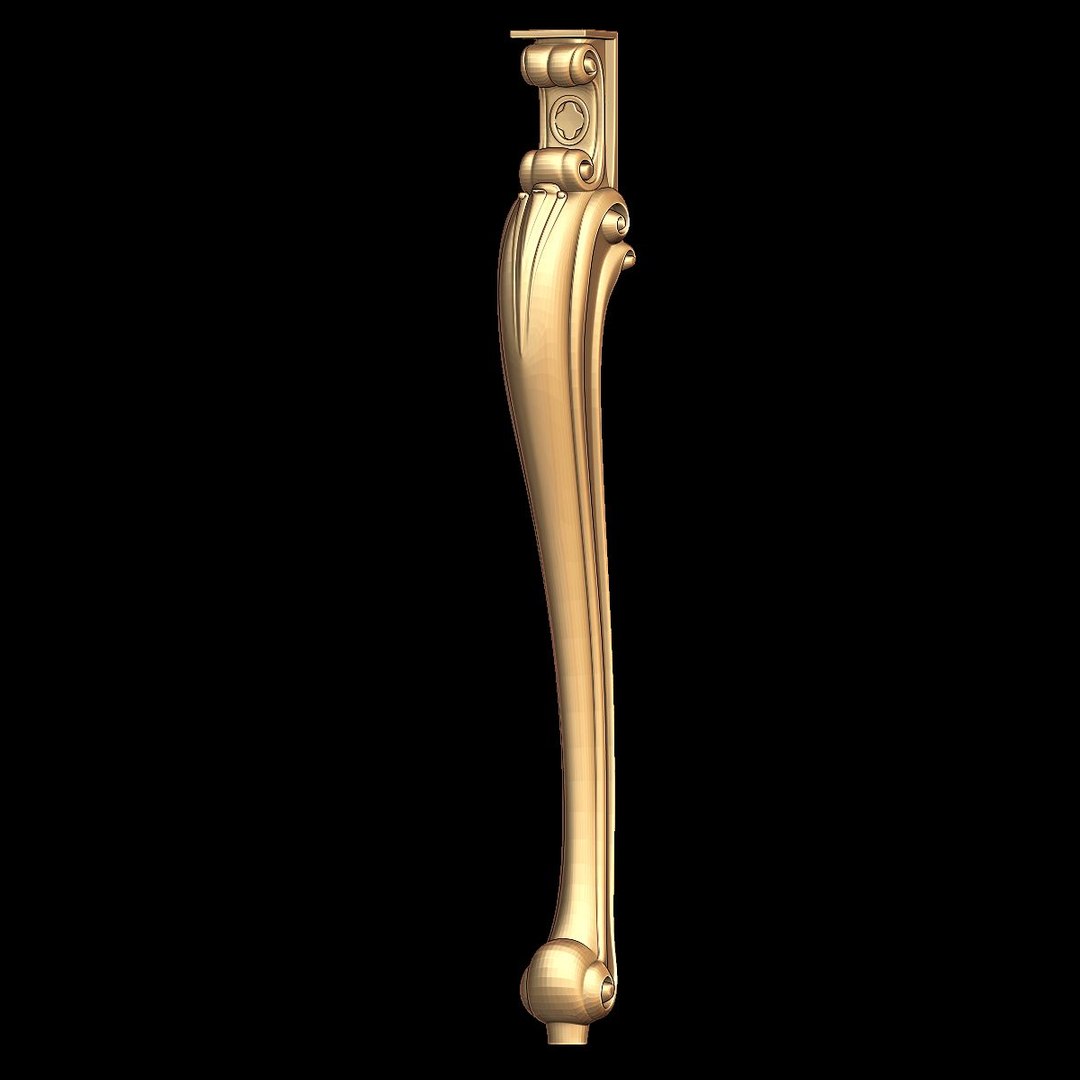 3d Model Of Chair Leg Stl Cnc