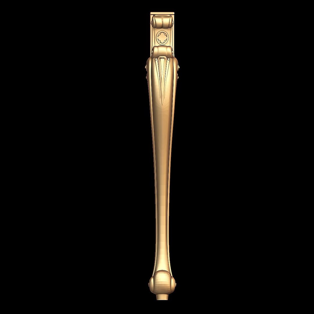 3d Model Of Chair Leg Stl Cnc