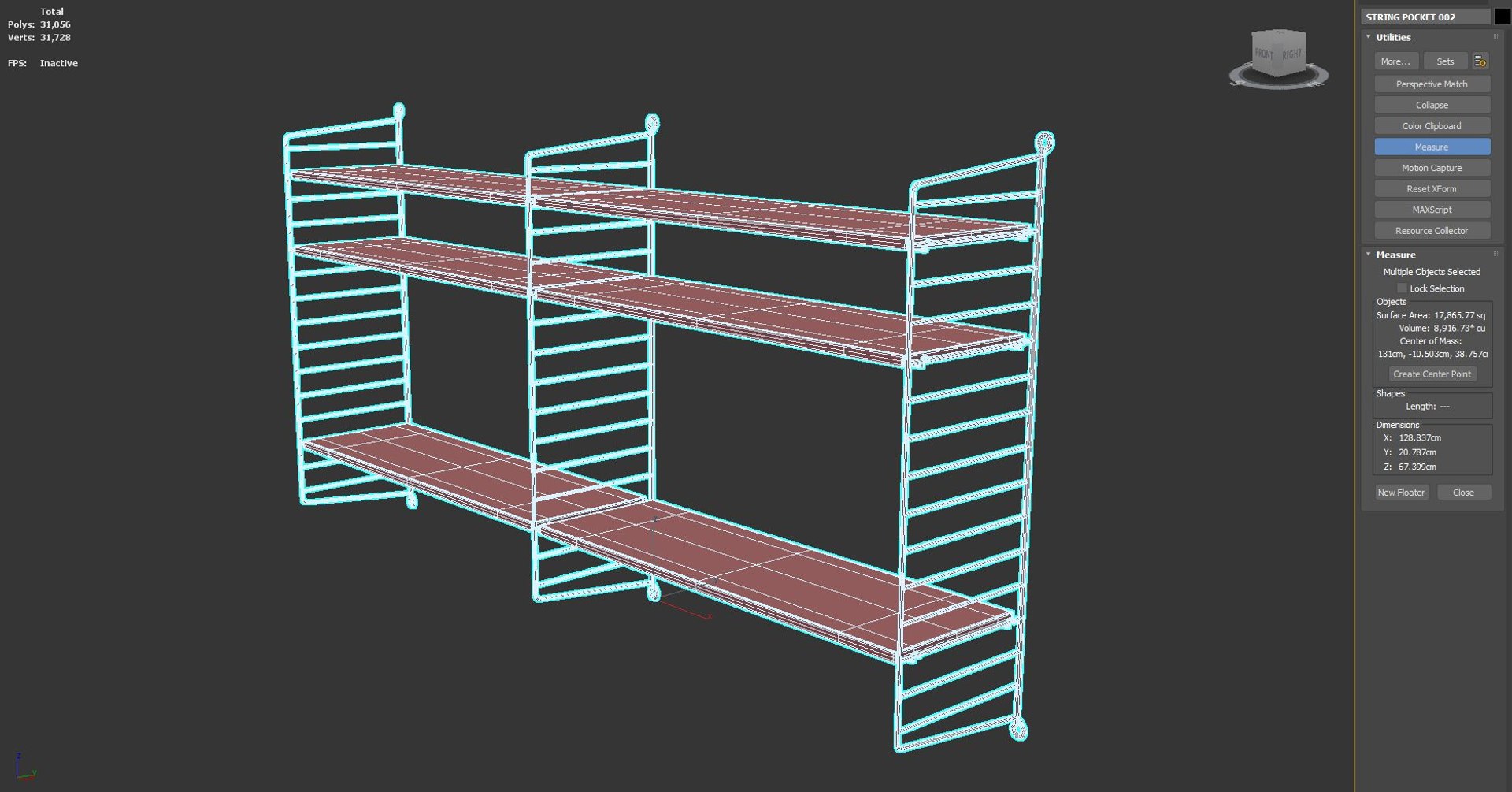 STRING POCKET 002 3D Model - TurboSquid 2015415