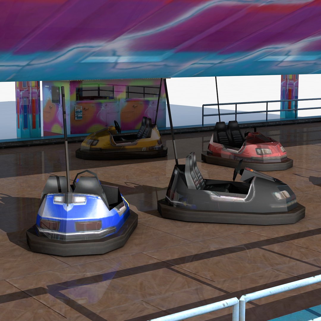 3D Model Bumper Cars - TurboSquid 1380611