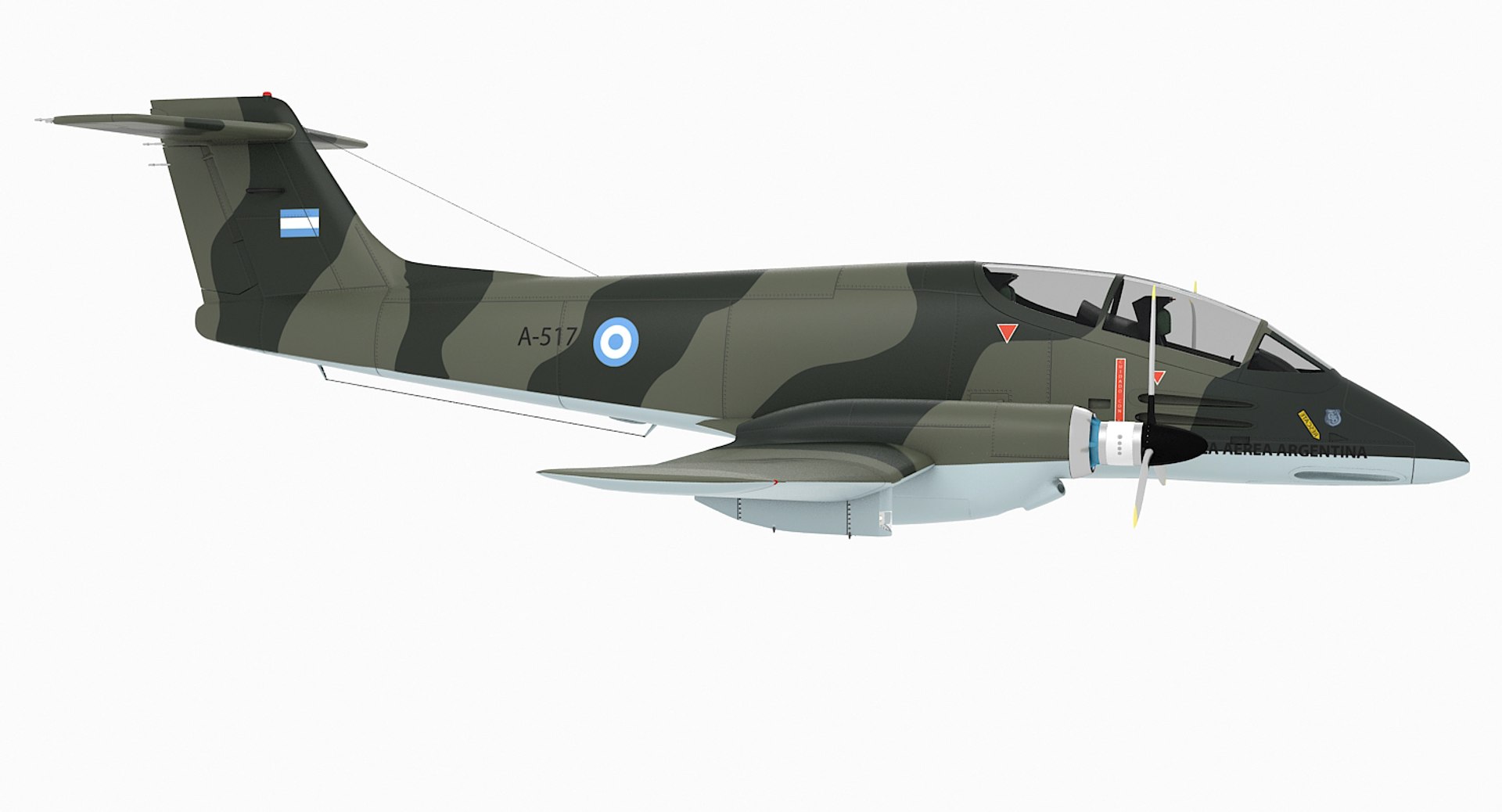 Fma Ia-58 Pucara 3D Model - TurboSquid 1193032