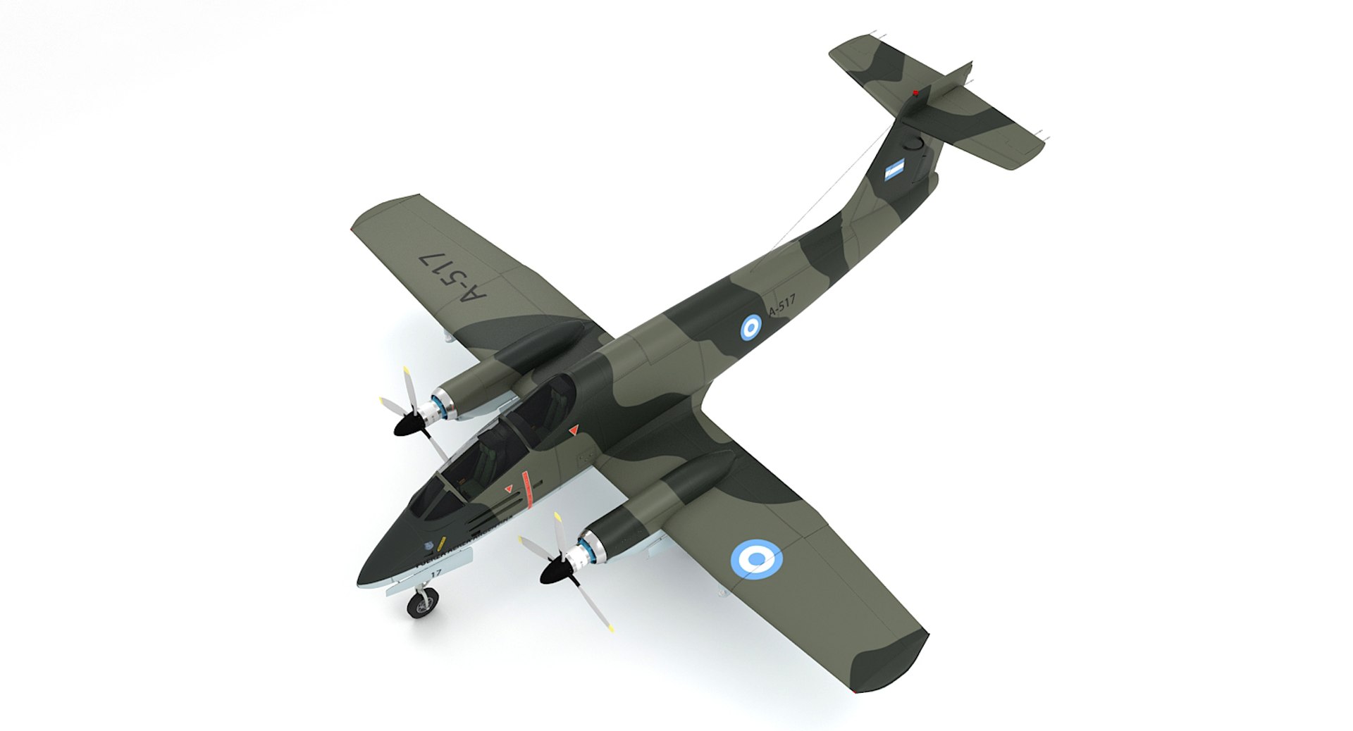 Fma Ia-58 Pucara 3D Model - TurboSquid 1193032