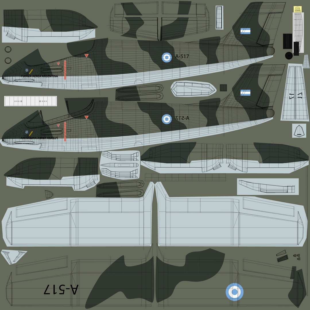 Fma Ia-58 Pucara 3D Model - TurboSquid 1193032