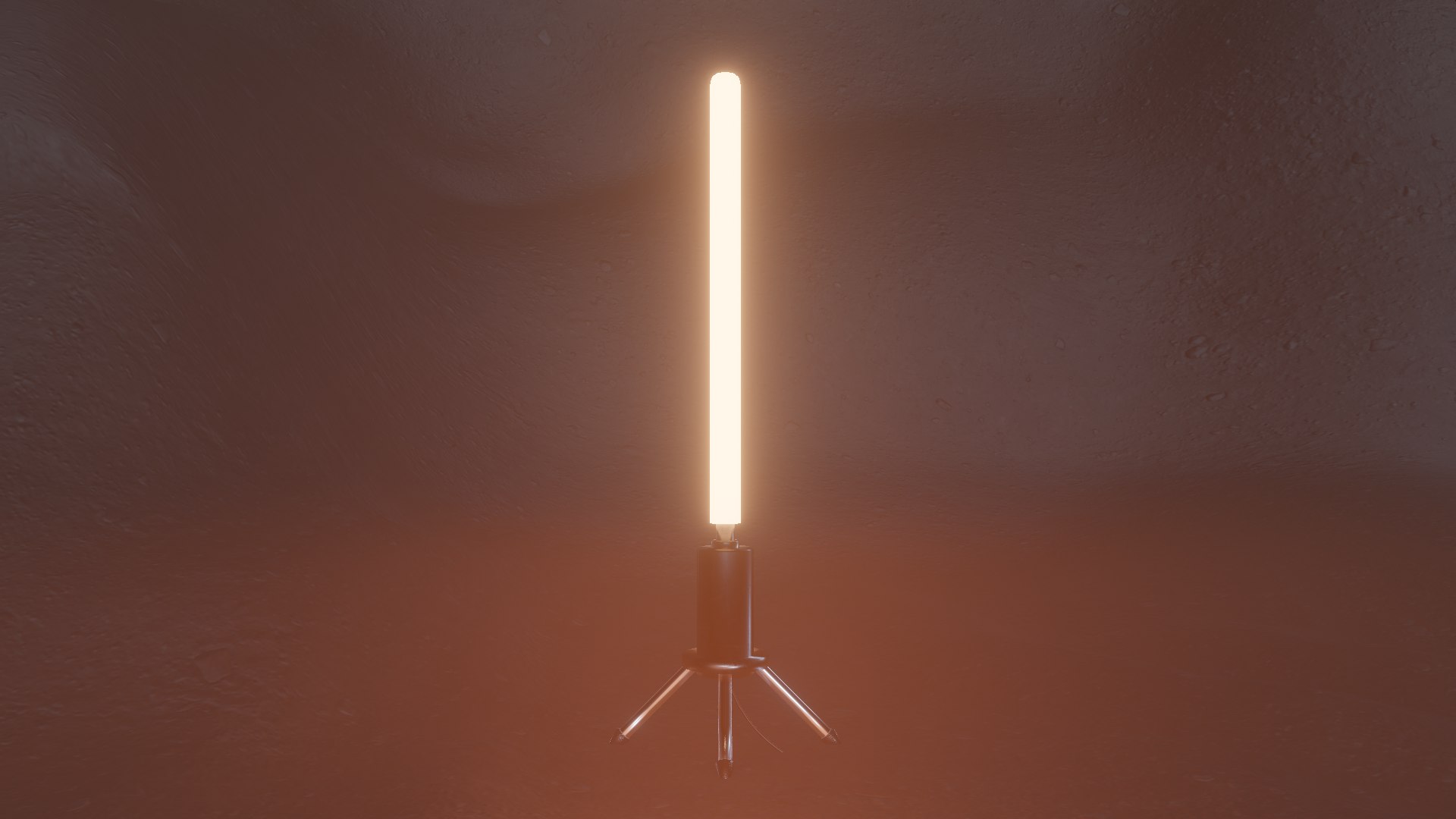 Scifi PBR Game-Ready Standing Light 3D Model - TurboSquid 1961656