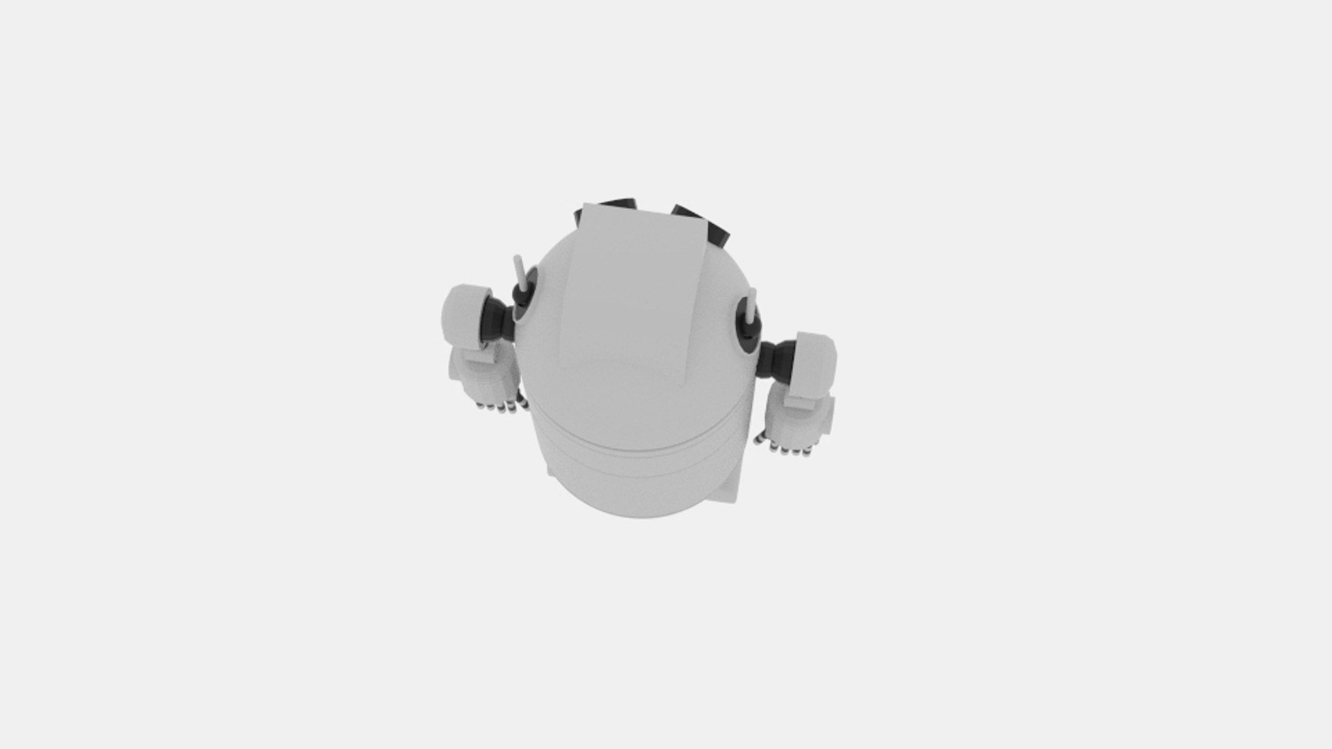 Robo cylinder white 3D model - TurboSquid 1208001