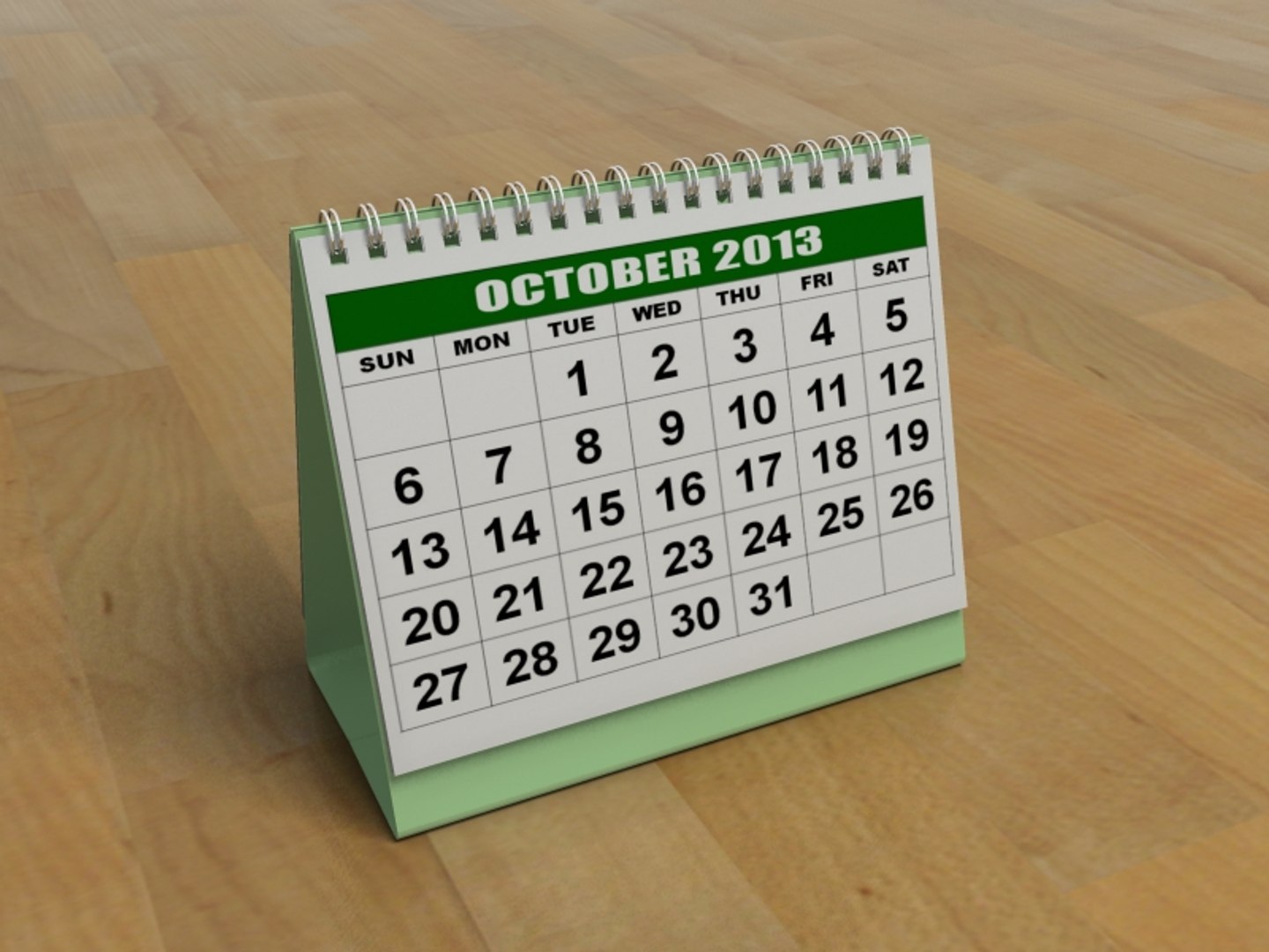 3d Model Desk Calendar