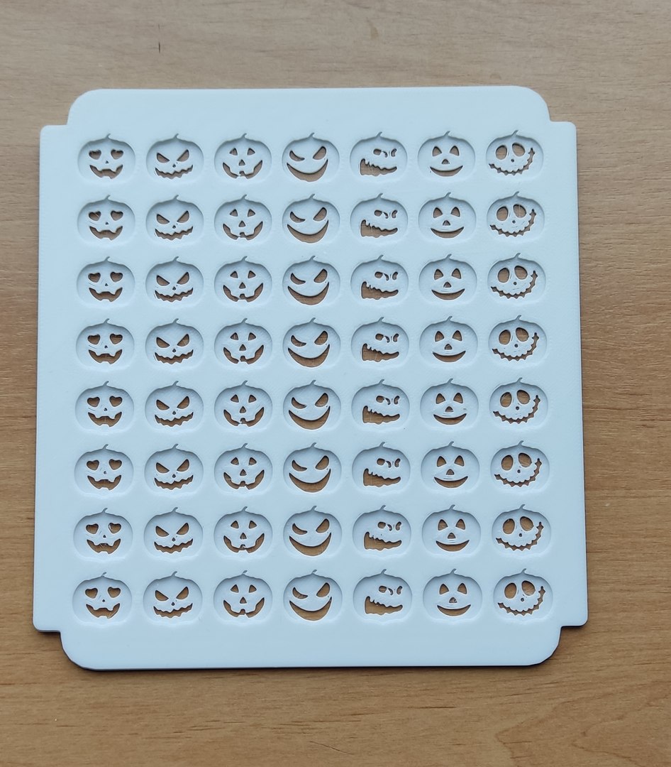 Sprinkle Stencil Pumpkin Design STL File For 3D Printing Cookie Maker ...