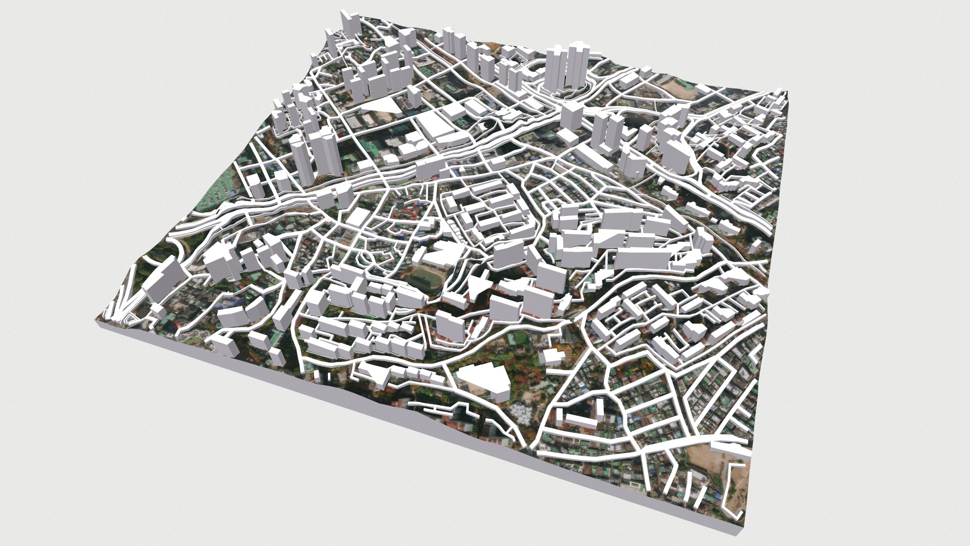 3D Model Cityscape Seoul South Korea - TurboSquid 2313895