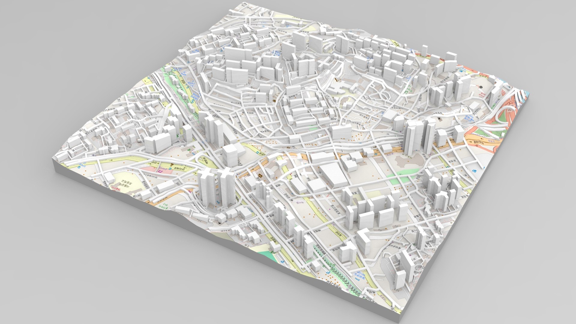 3D Model Cityscape Seoul South Korea - TurboSquid 2313895