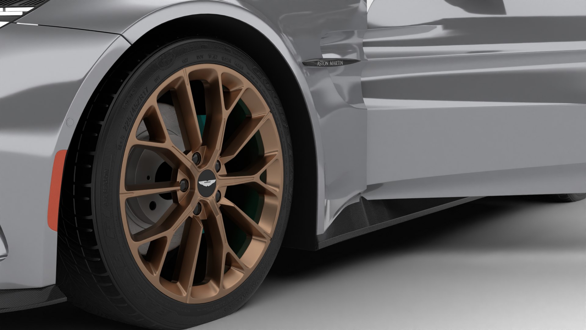 3D Aston Martin Vantage Aluminite Silver 2025 HQ 3d Model Model ...