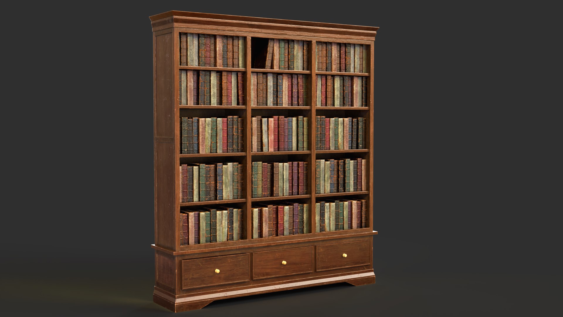modelo 3d Victorian Bookcase - TurboSquid 1999140