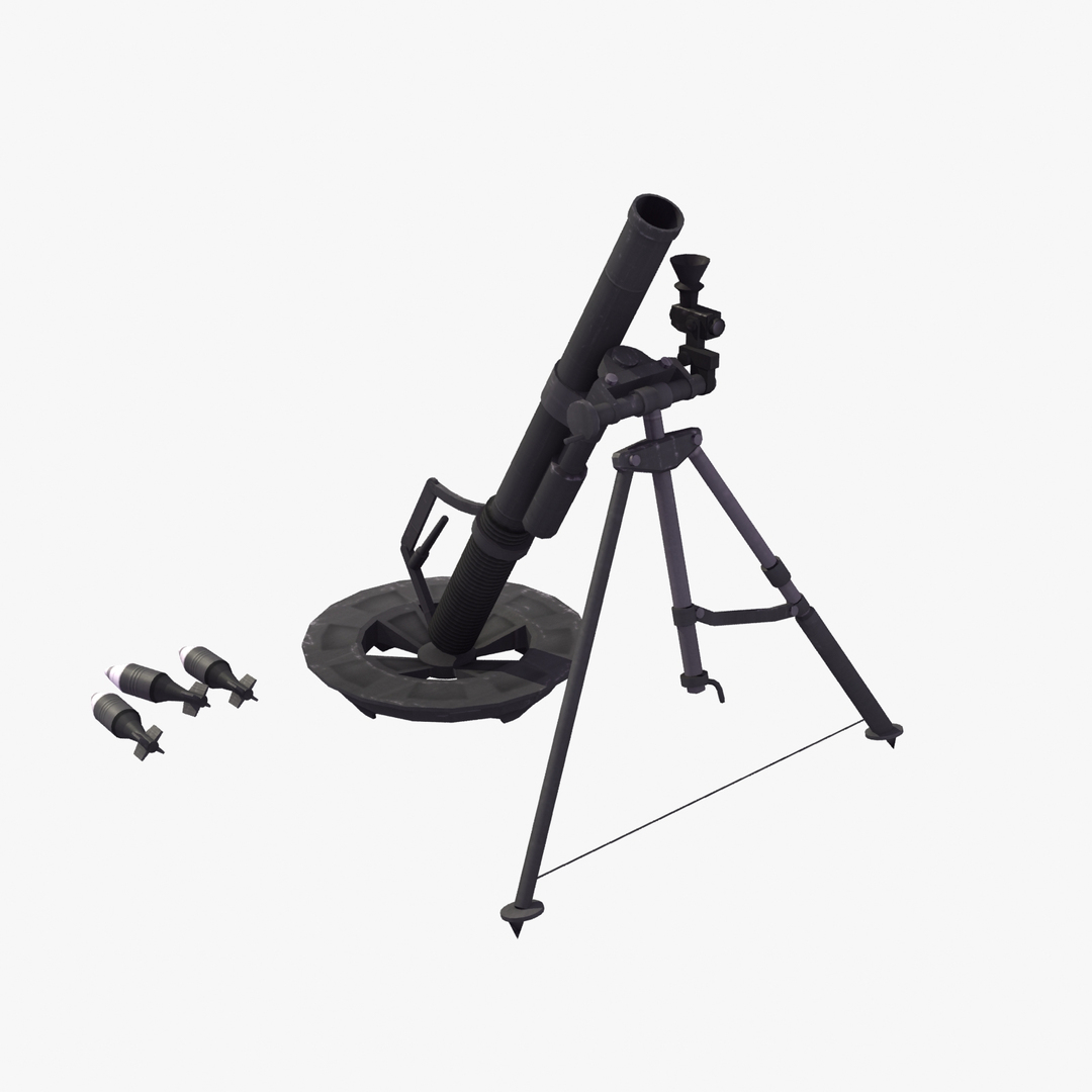 M224 60mm Mortar 3d Model