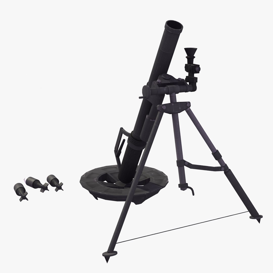 M224 60mm Mortar 3d Model