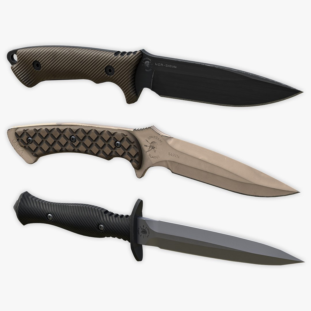 Knife Pack Combat - AAA PBR 3D Model - TurboSquid 2287422