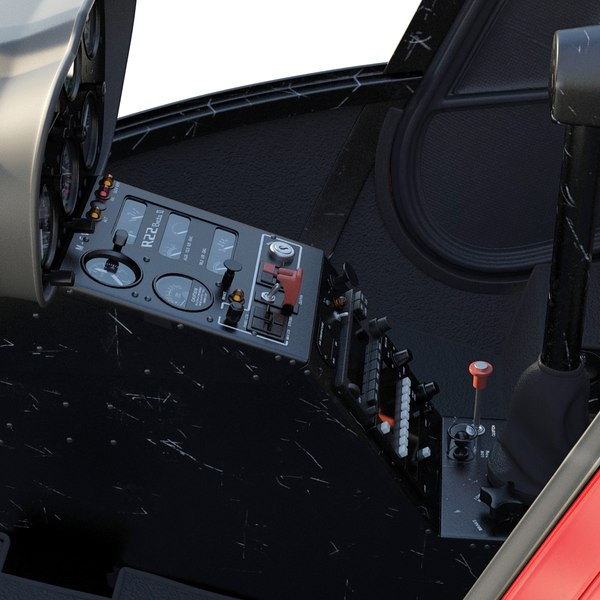 max light helicopter cockpit modeled