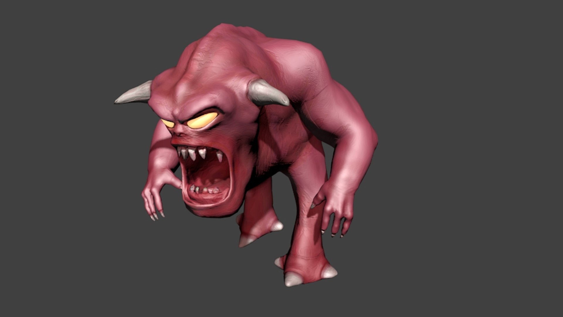 3D Pinky Demon - TurboSquid 1176034