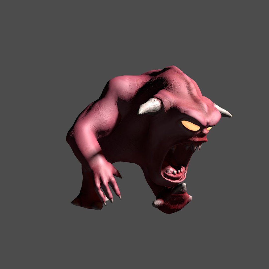 3D Pinky Demon - TurboSquid 1176034