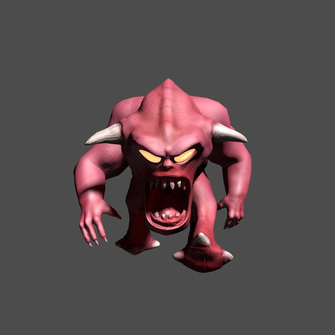 3D Pinky Demon - TurboSquid 1176034