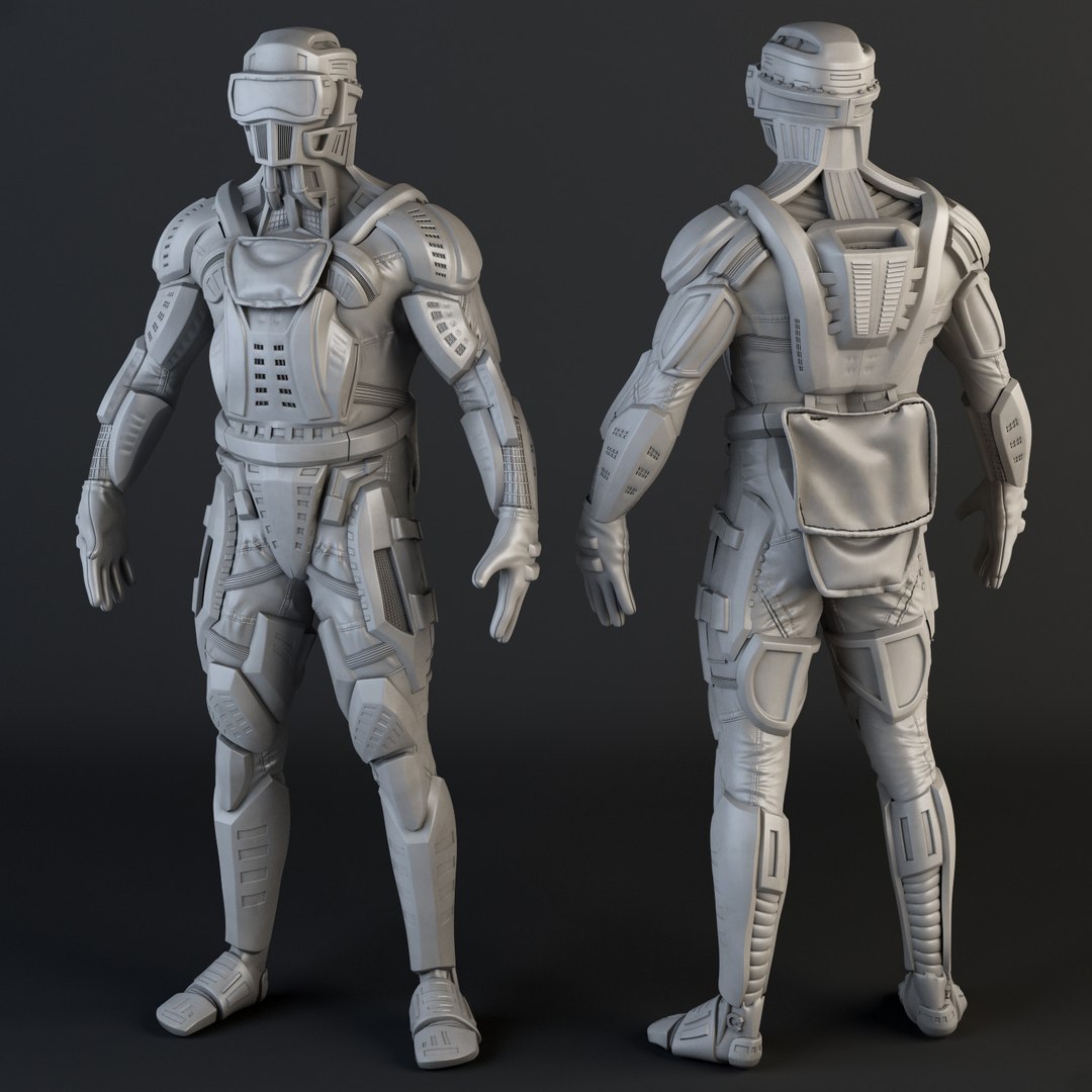 Future Ninja 3D Model - TurboSquid 1330838