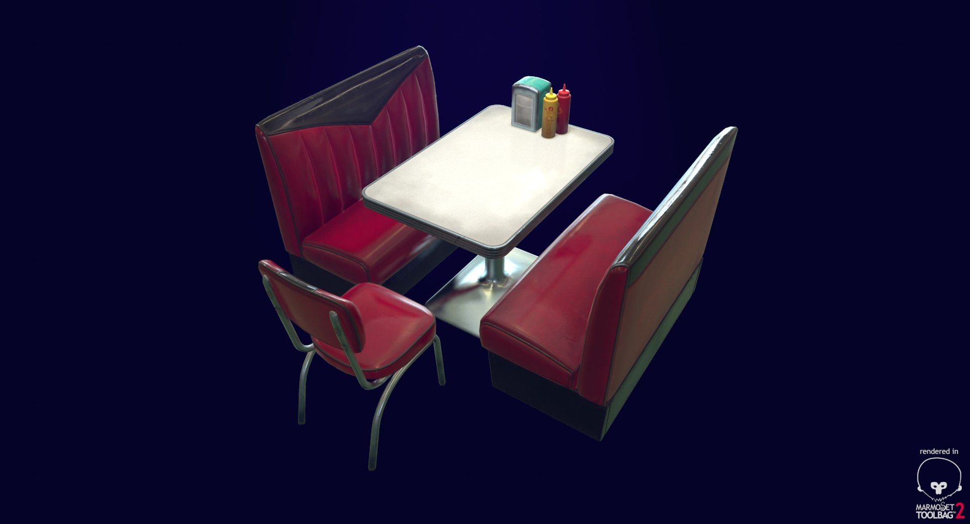 - Diner Booth Fbx