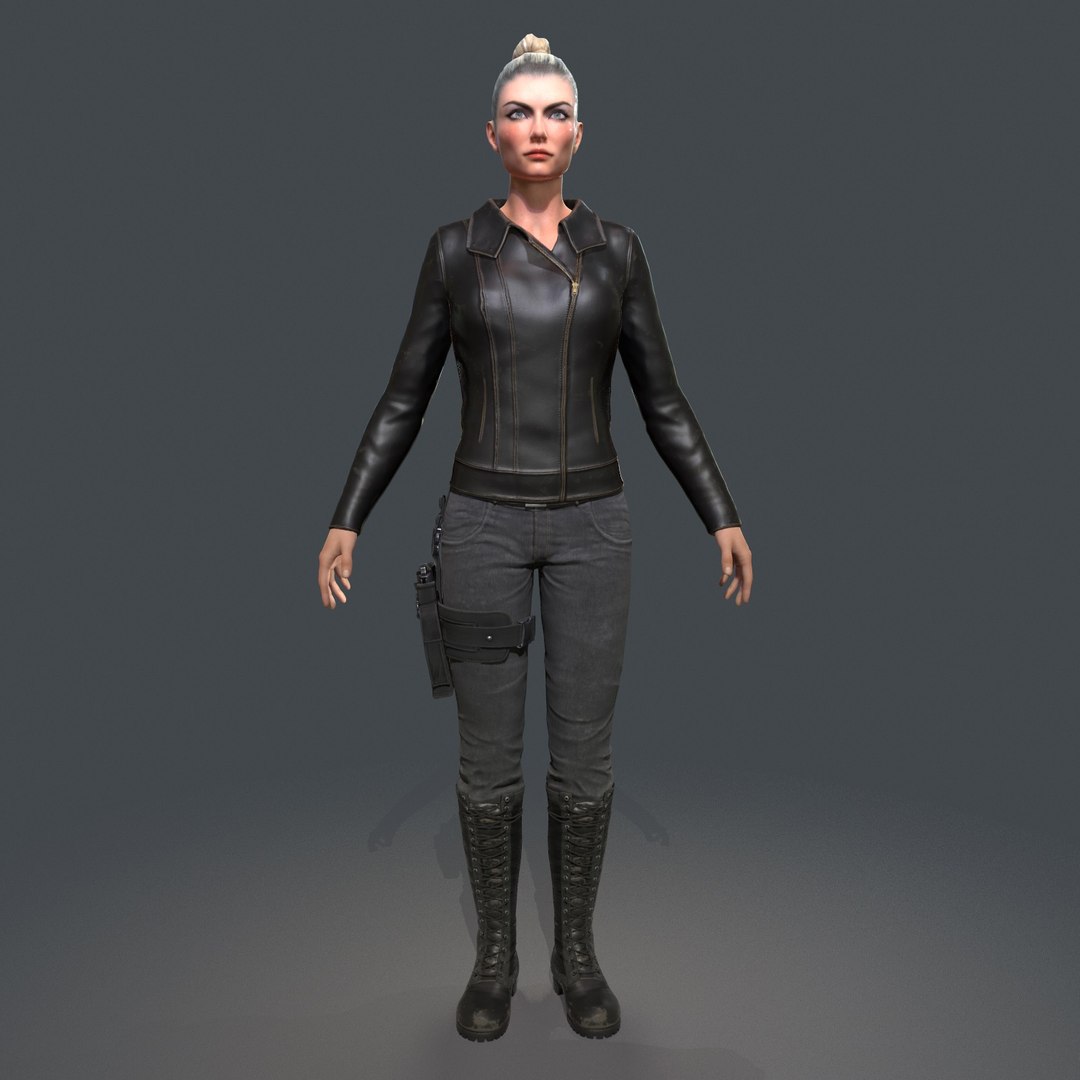 3D female agent ready model - TurboSquid 1234100