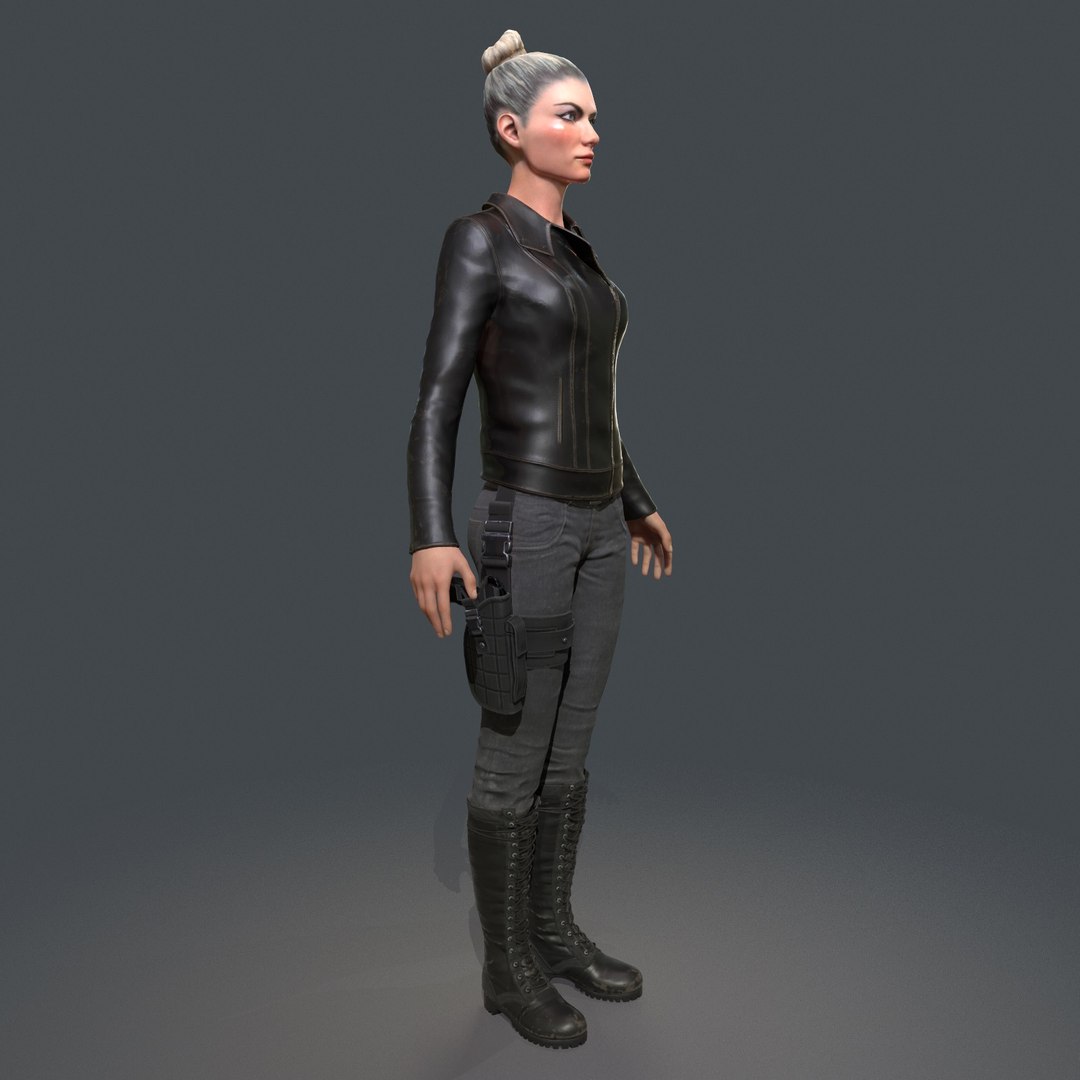 3D female agent ready model - TurboSquid 1234100