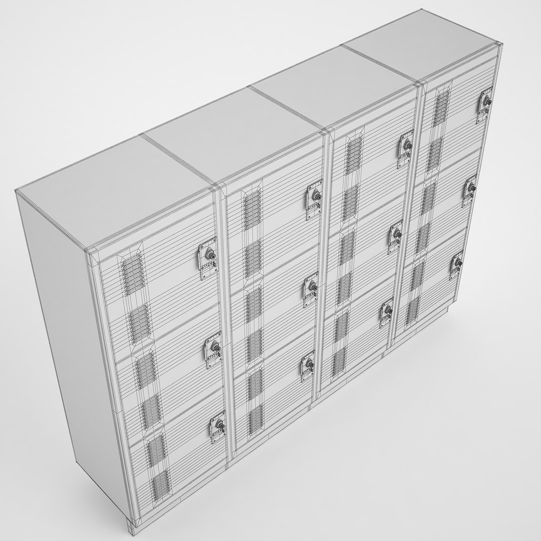 3D Deployable Storage Lockers Model - TurboSquid 1435539