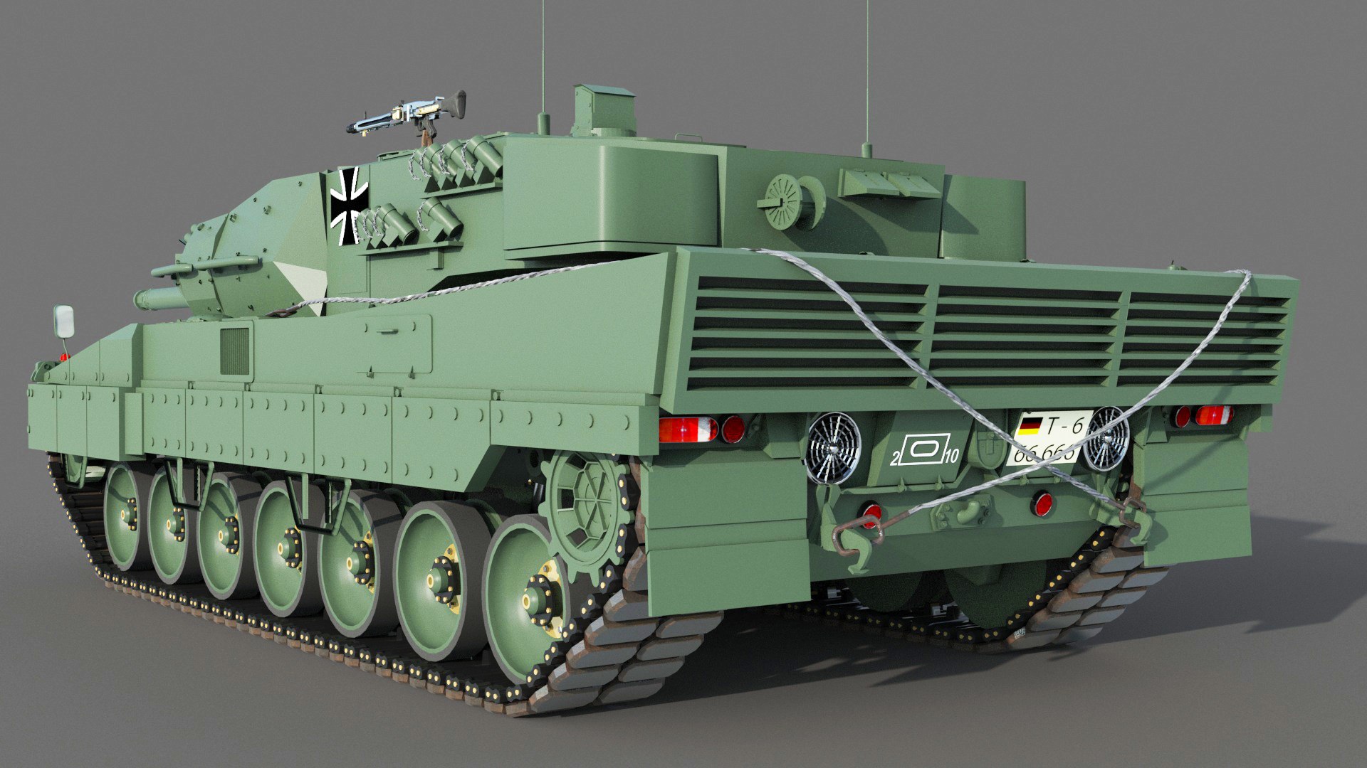 3D Leopard 2a6 Tank Model - TurboSquid 2342762