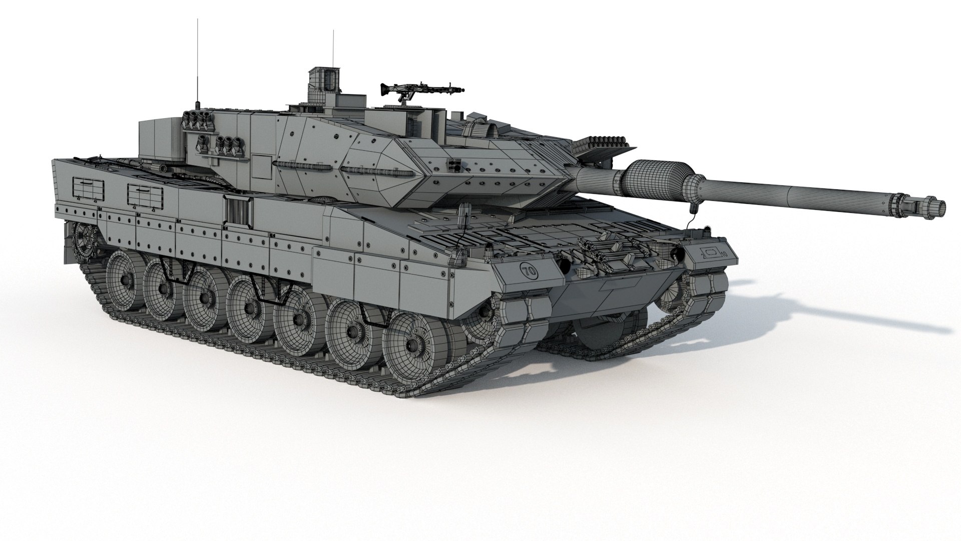 3D Leopard 2a6 Tank Model - TurboSquid 2342762