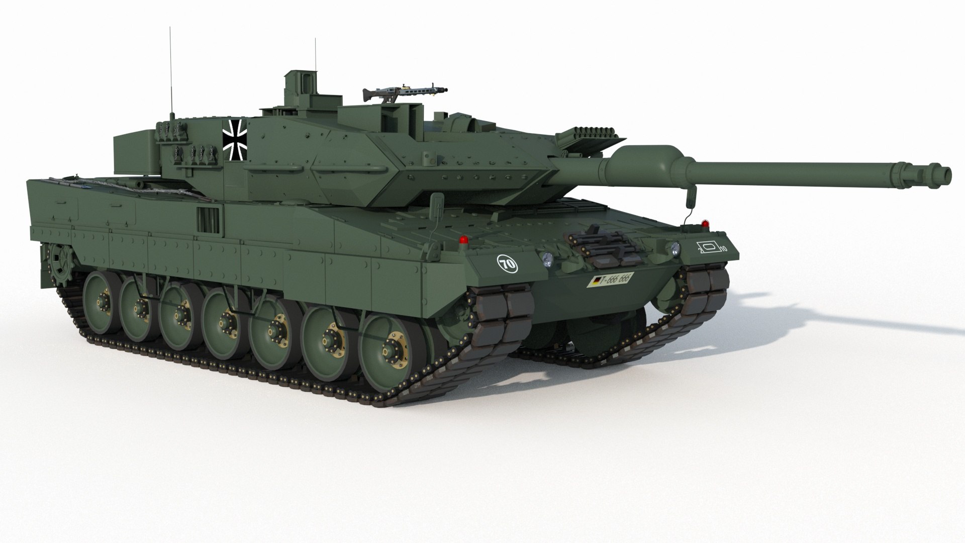 3D Leopard 2a6 Tank Model - TurboSquid 2342762