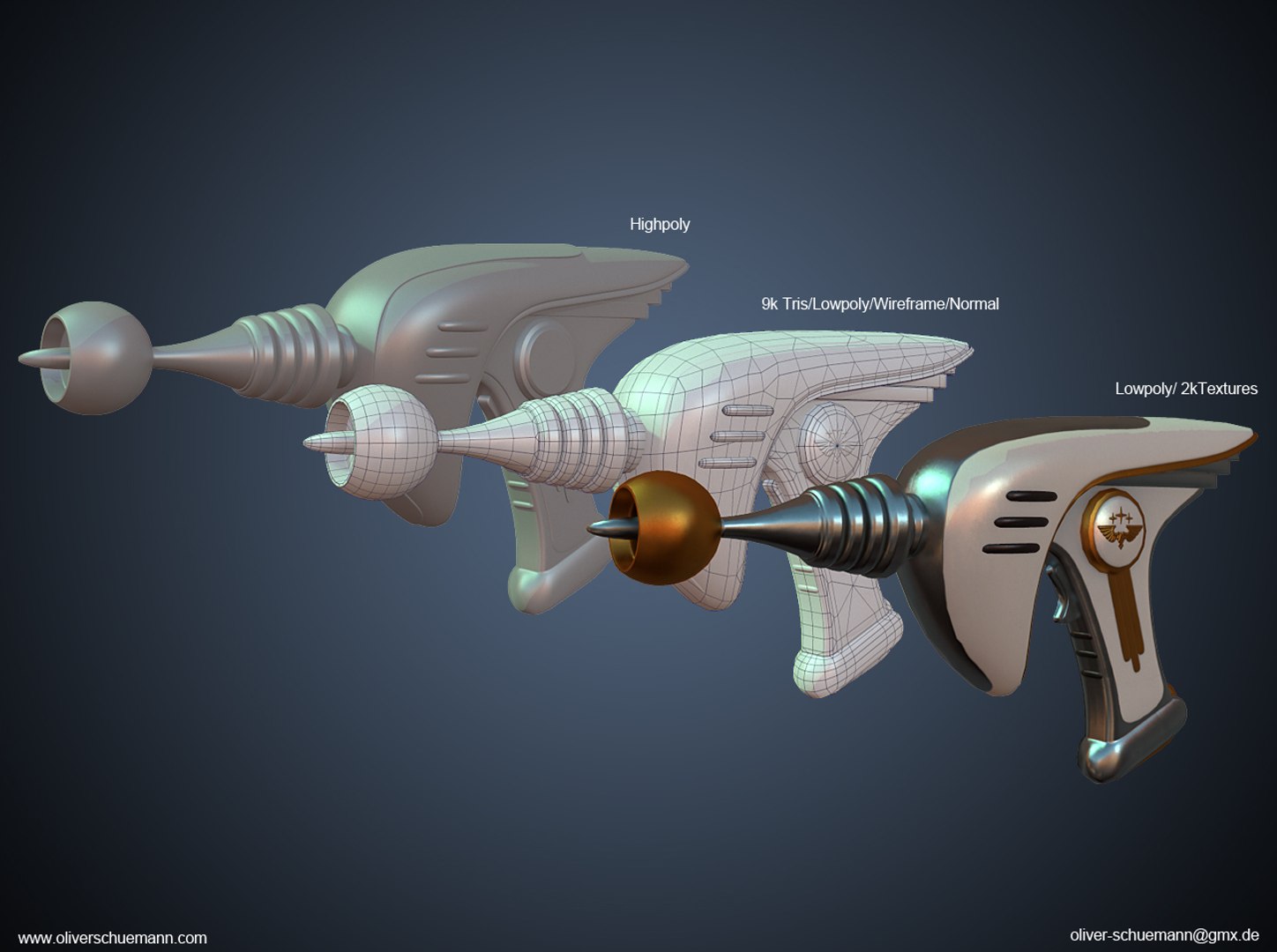 3d Raygun Model