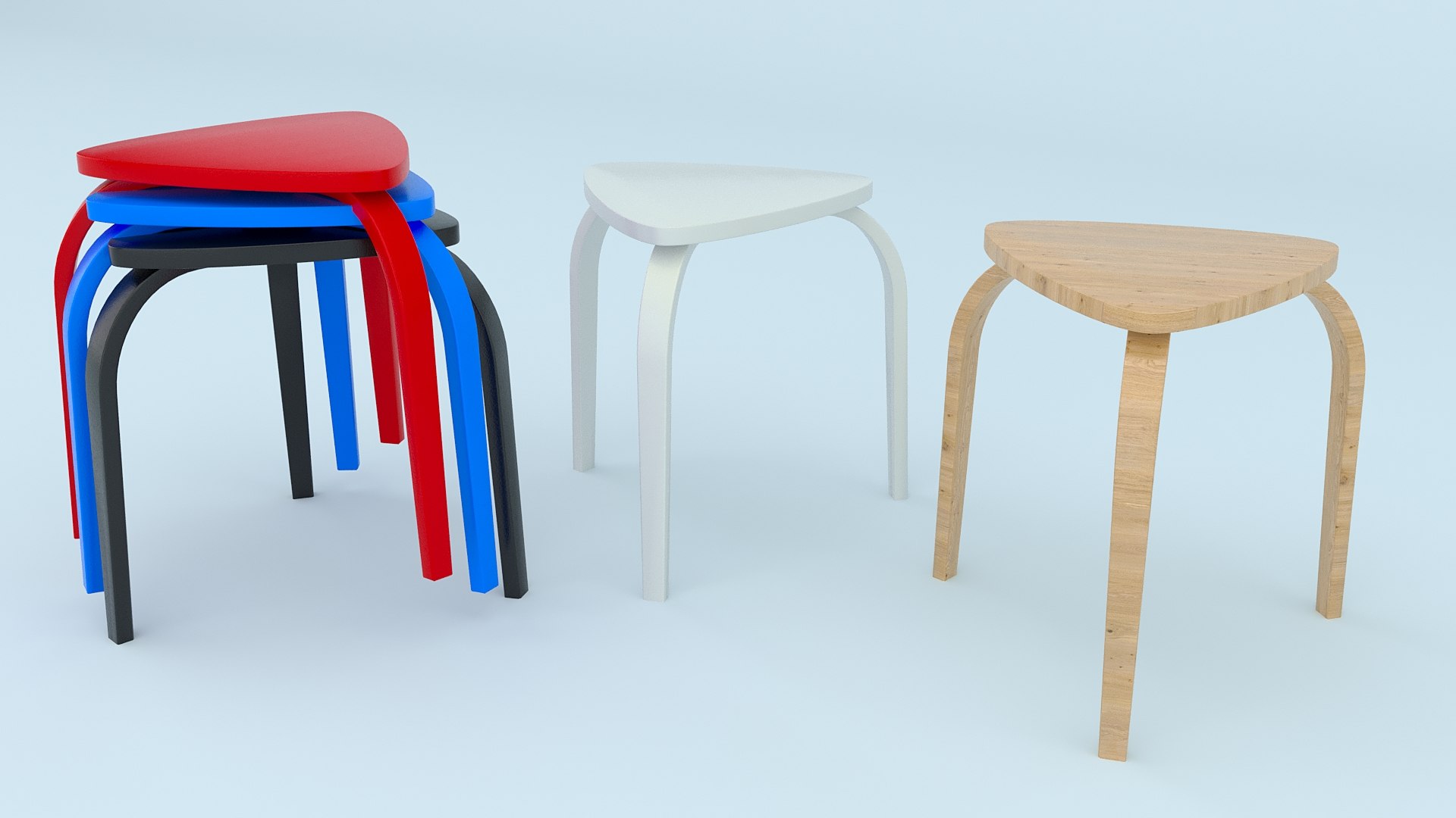 3D Kyrre Stool - TurboSquid 1660090