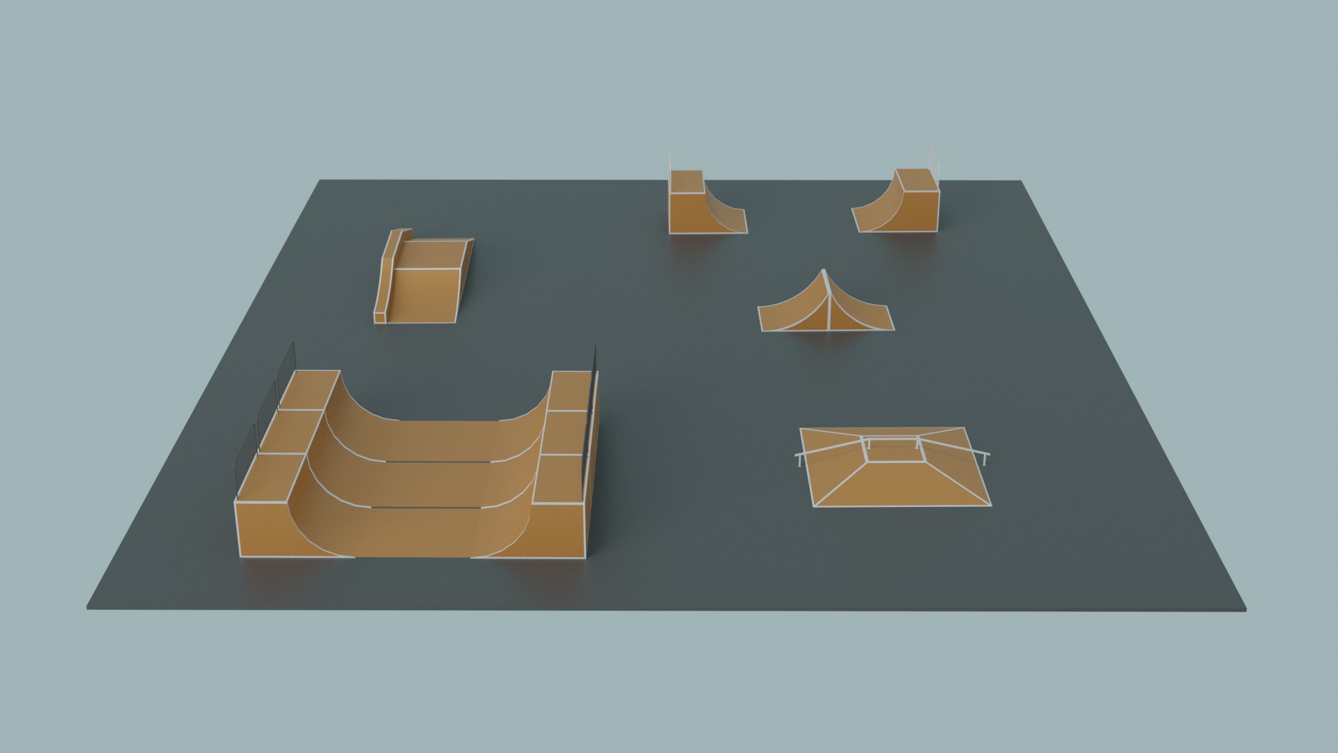 3D Model Skate Park - TurboSquid 2146943