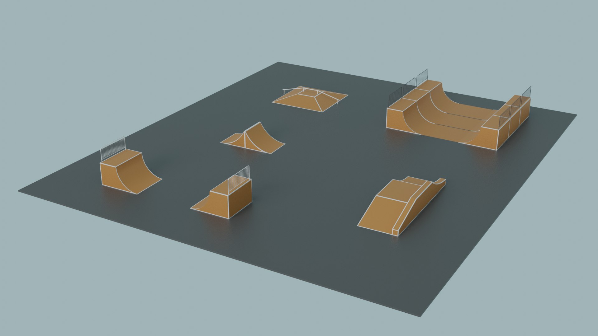 3D Model Skate Park - TurboSquid 2146943