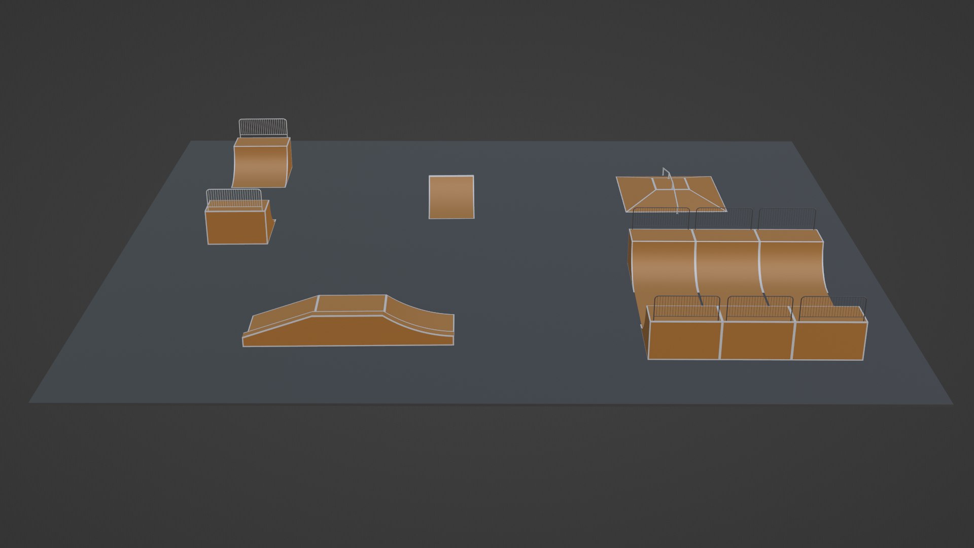 3D Model Skate Park - TurboSquid 2146943