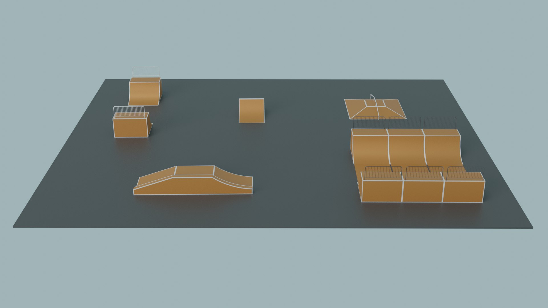 3D Model Skate Park - TurboSquid 2146943