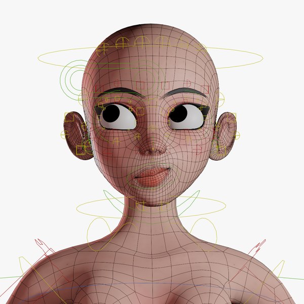 modelo 3d Cartoon Female Body - TurboSquid 2101056