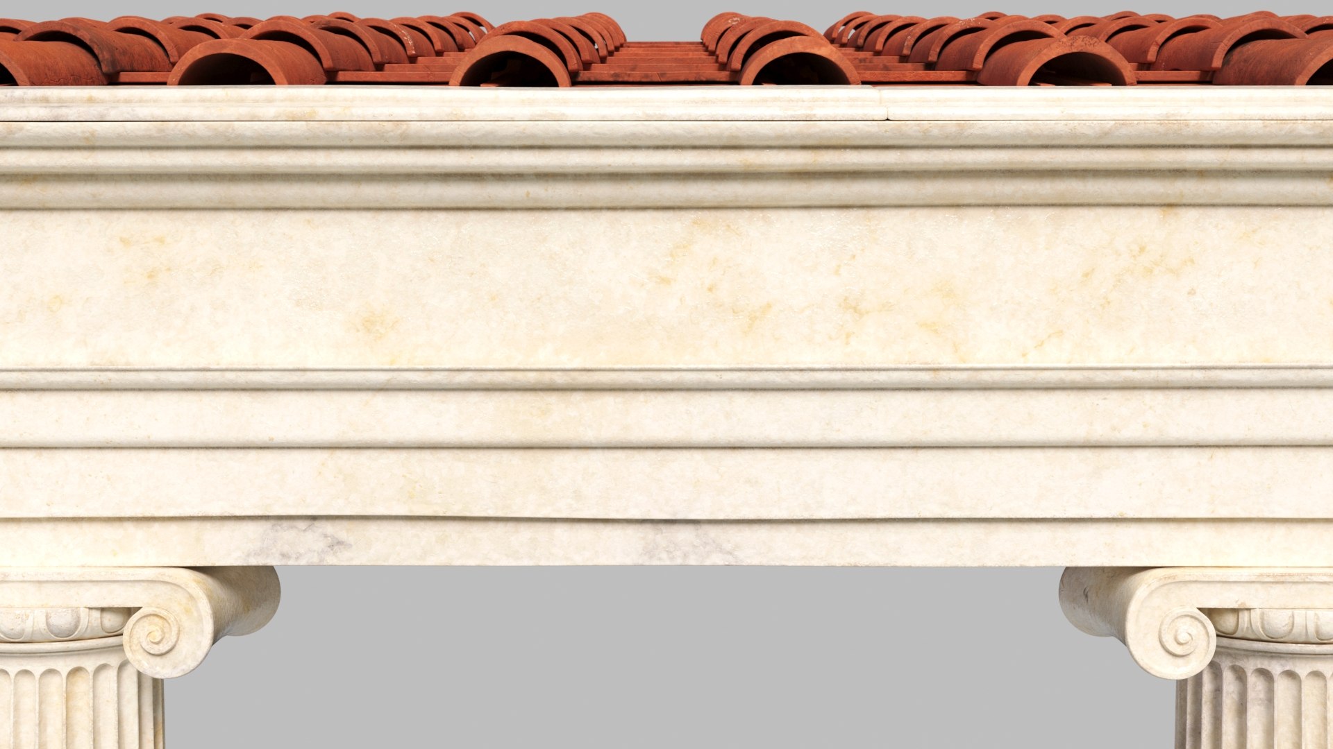 Classic Ionic Portico 3D Model - TurboSquid 1917158