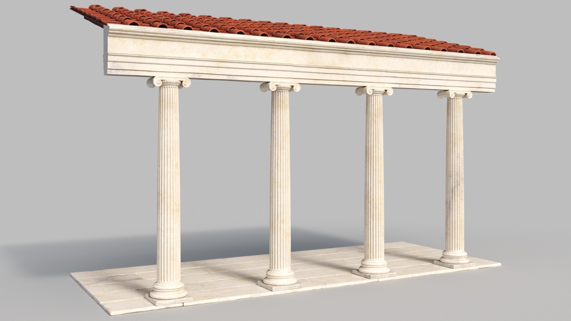Classic Ionic Portico 3D 모델 - TurboSquid 1917158