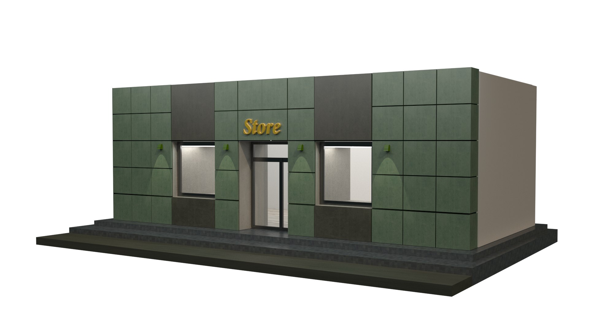 Store Front V10 3D Model - TurboSquid 2102657