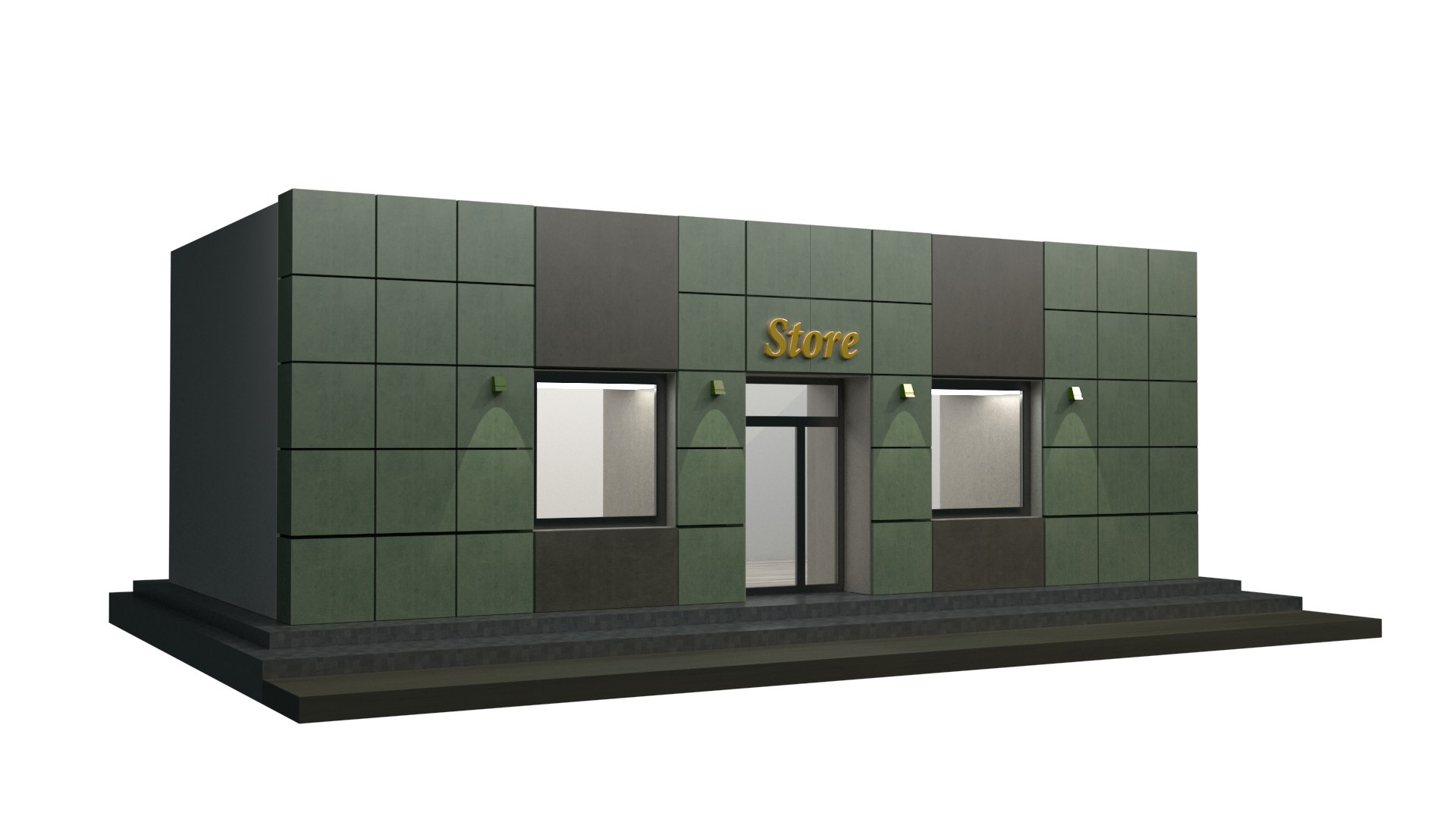 Store Front V10 3D Model - TurboSquid 2102657